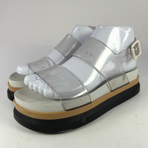 Melissa | Shoes | Melissa Cosmic Ii Platform Sandals Us 6 Jelly White ...